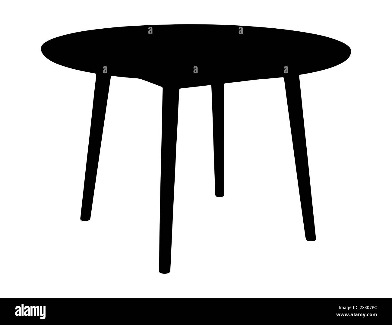 Table silhouette vector art Stock Vector Image & Art - Alamy