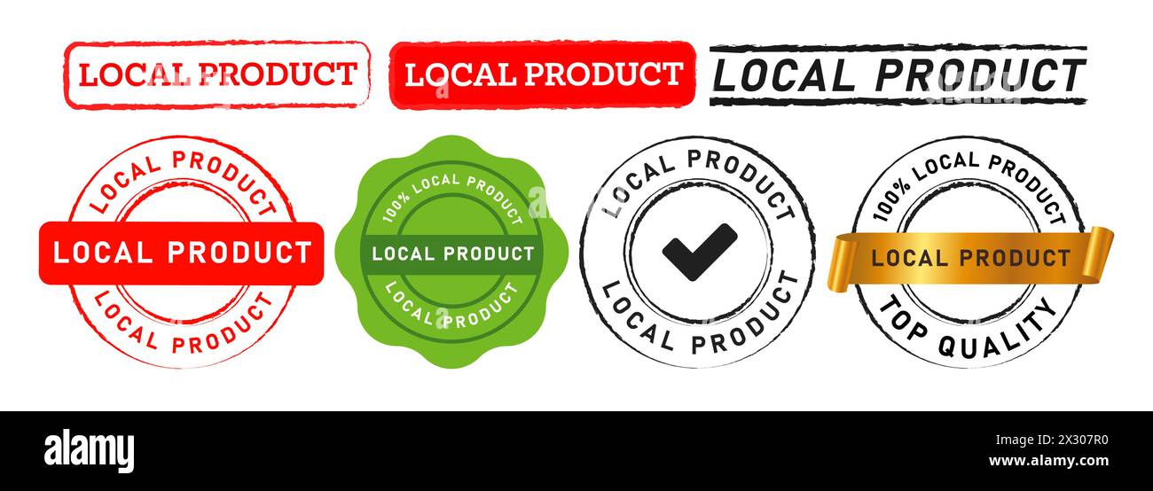 Buy local sign square hi-res stock photography and images - Alamy