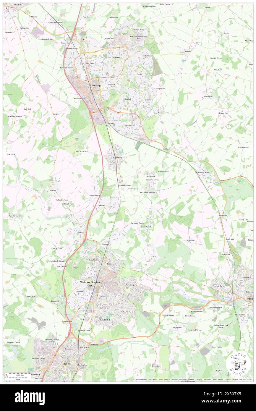 Woolmer Green, Hertfordshire, GB, United Kingdom, England, N 51 51' 9 ...