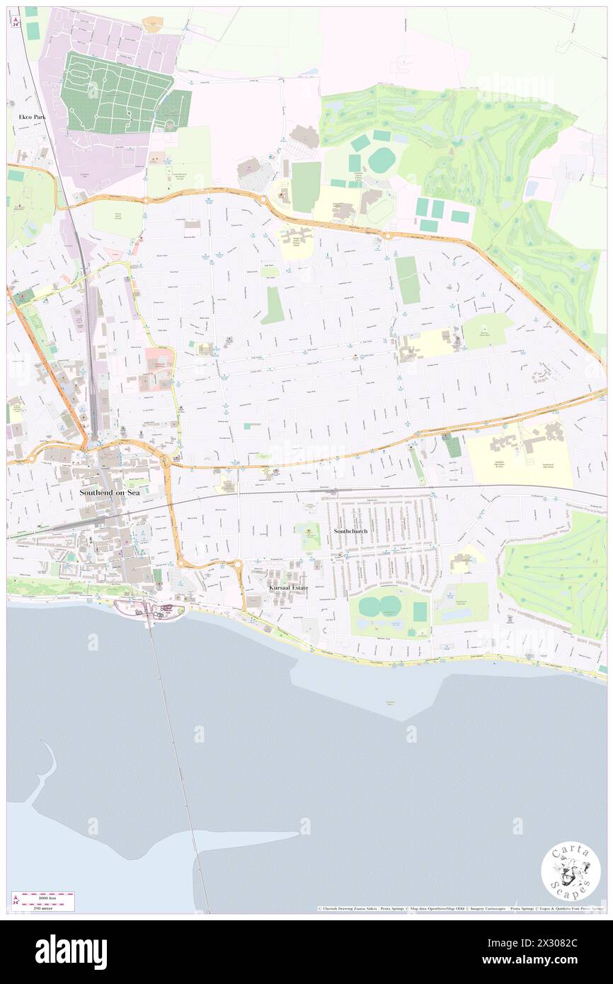 Map of southend on sea hi-res stock photography and images - Alamy