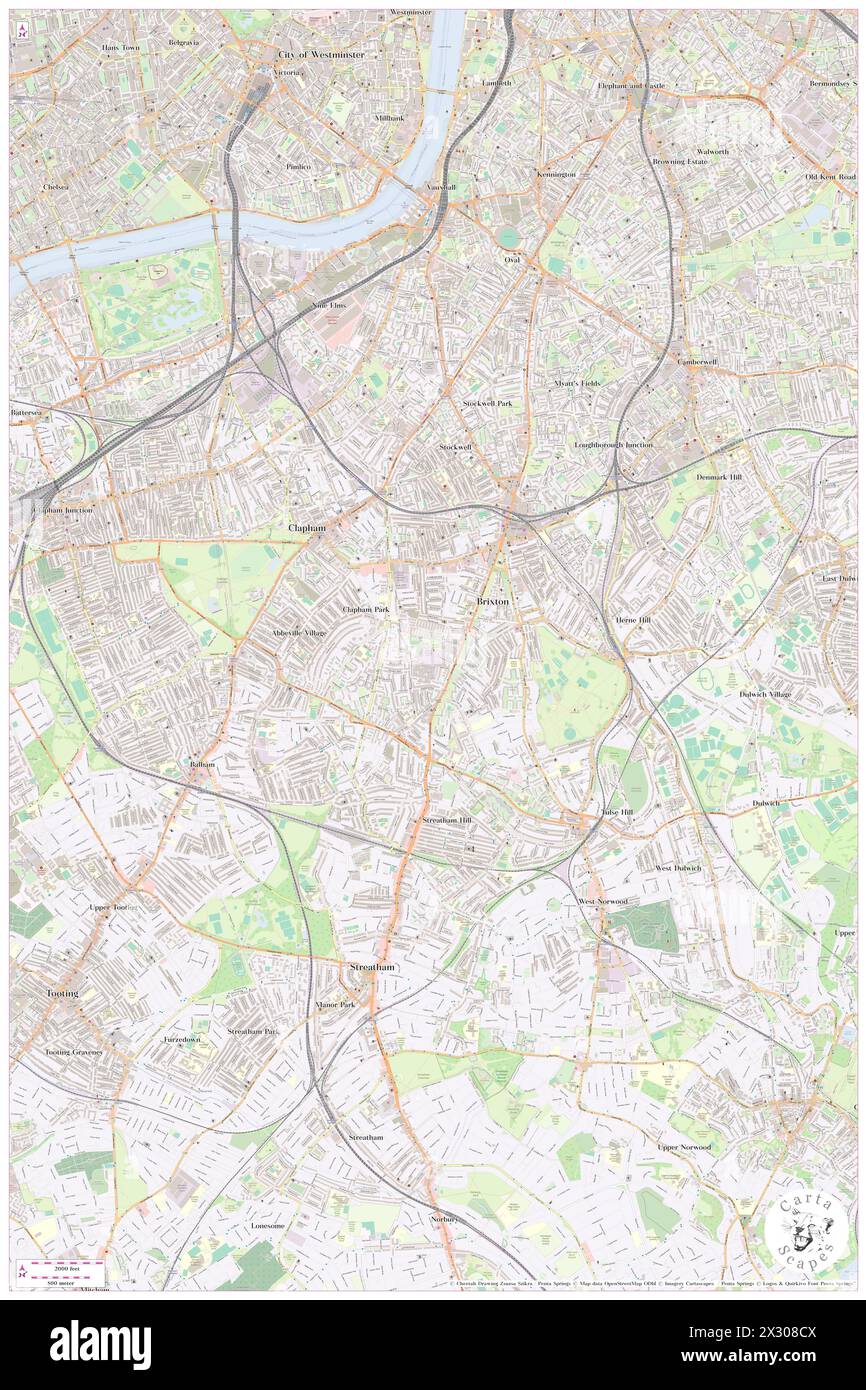 Brixton london map hi-res stock photography and images - Alamy