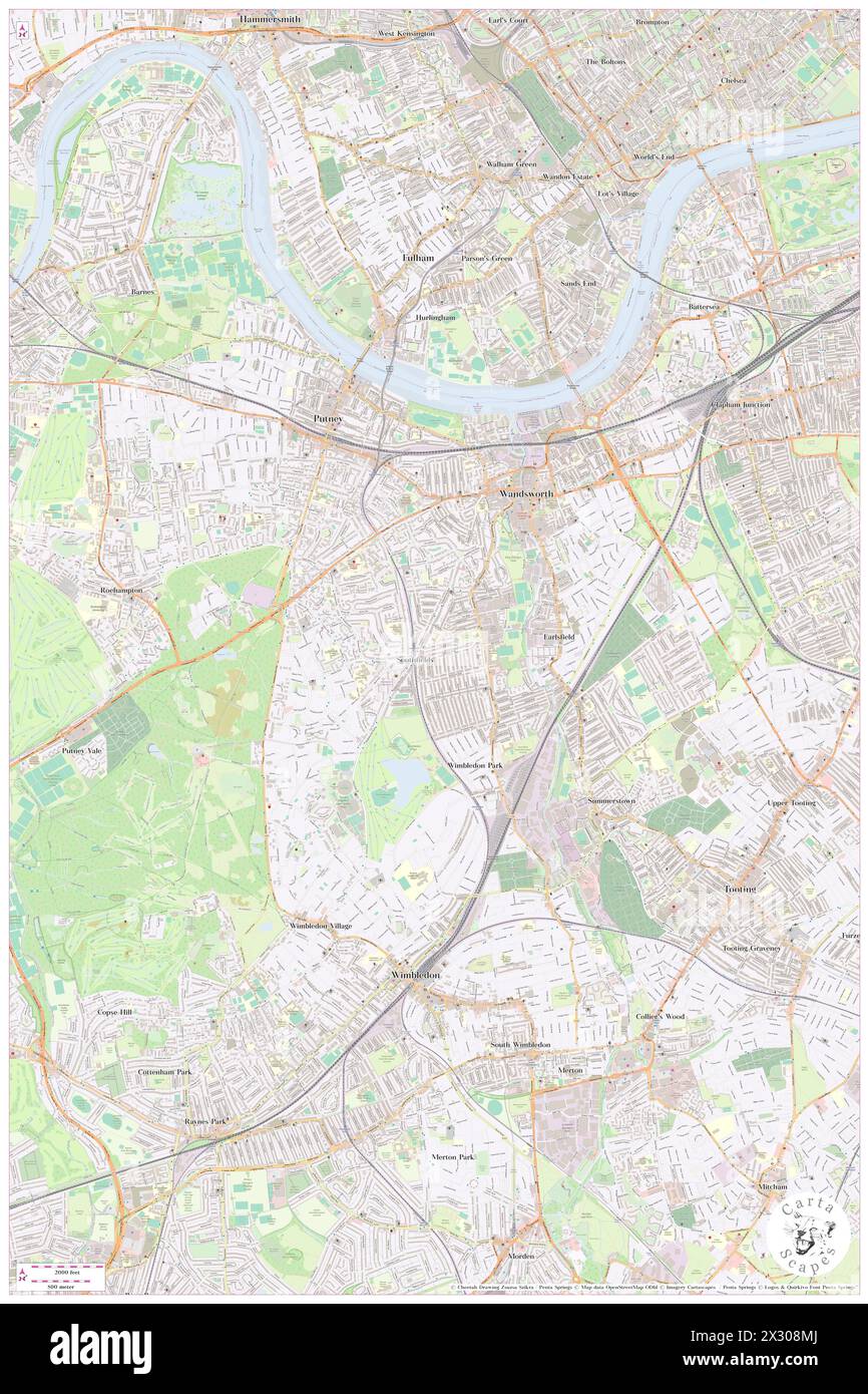 Southfields map hi-res stock photography and images - Alamy