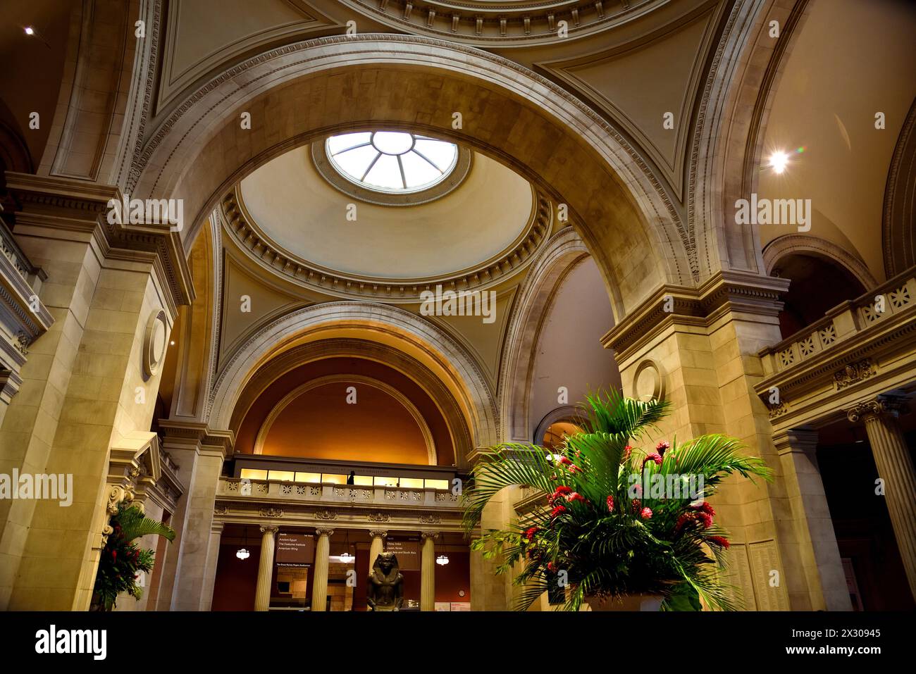 The Great Hall of the Metropolitan Museum of Art (Met) on Fifth Avenue ...