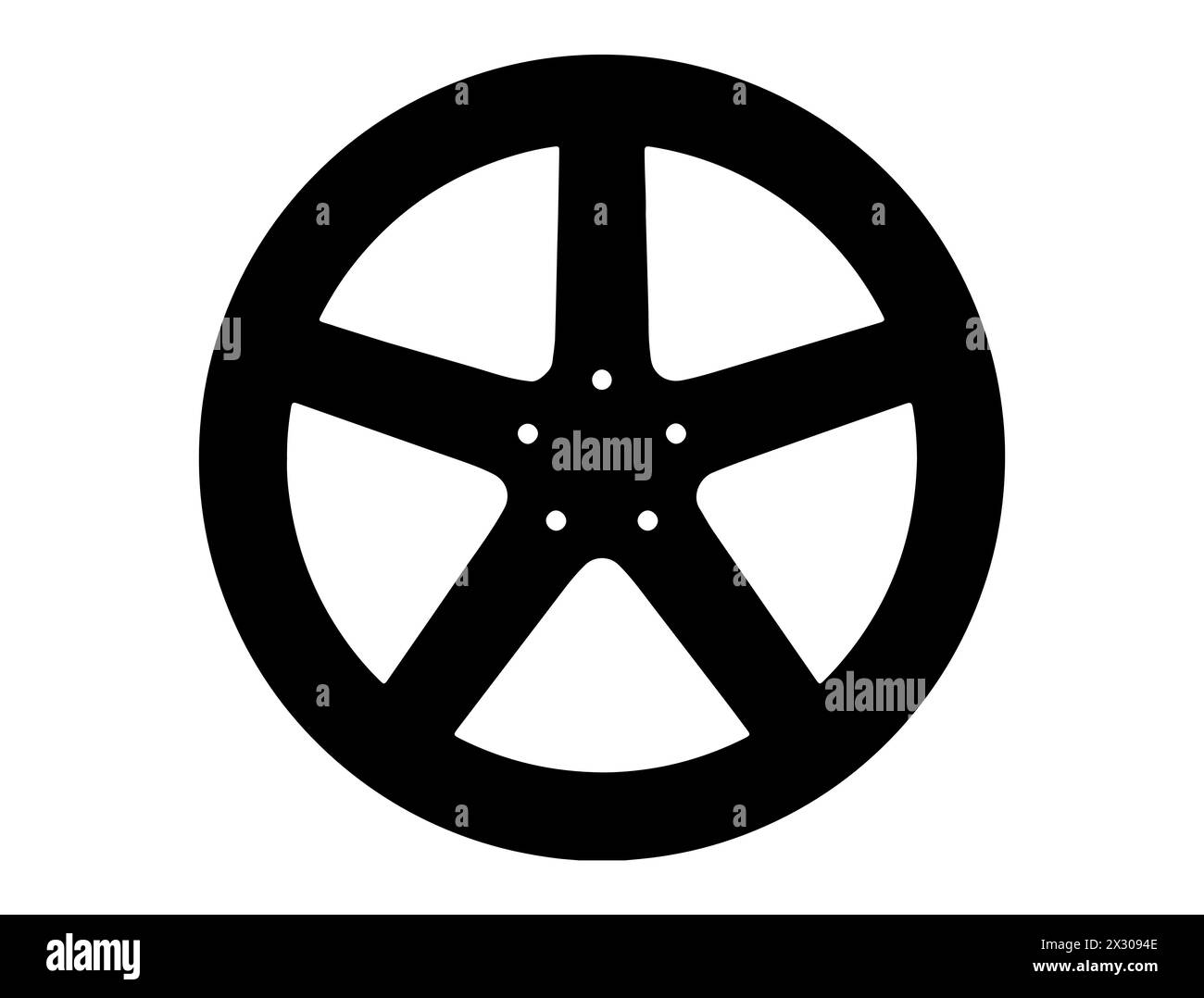 Wheel rim silhouette vector art Stock Vector Image & Art - Alamy