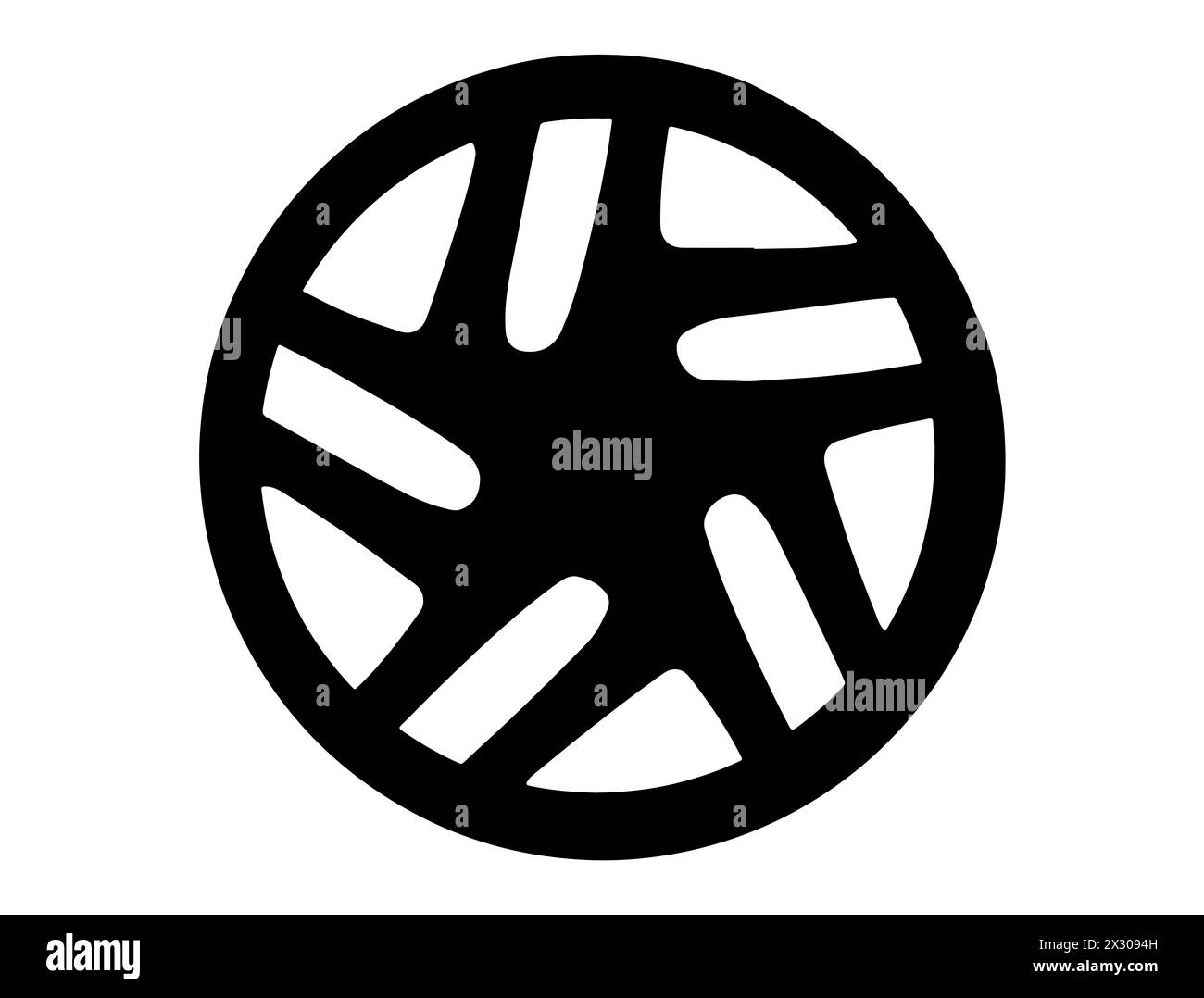 Wheel rim silhouette vector art Stock Vector Image & Art - Alamy