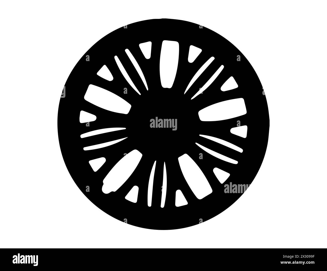 Wheel rim silhouette vector art Stock Vector Image & Art - Alamy