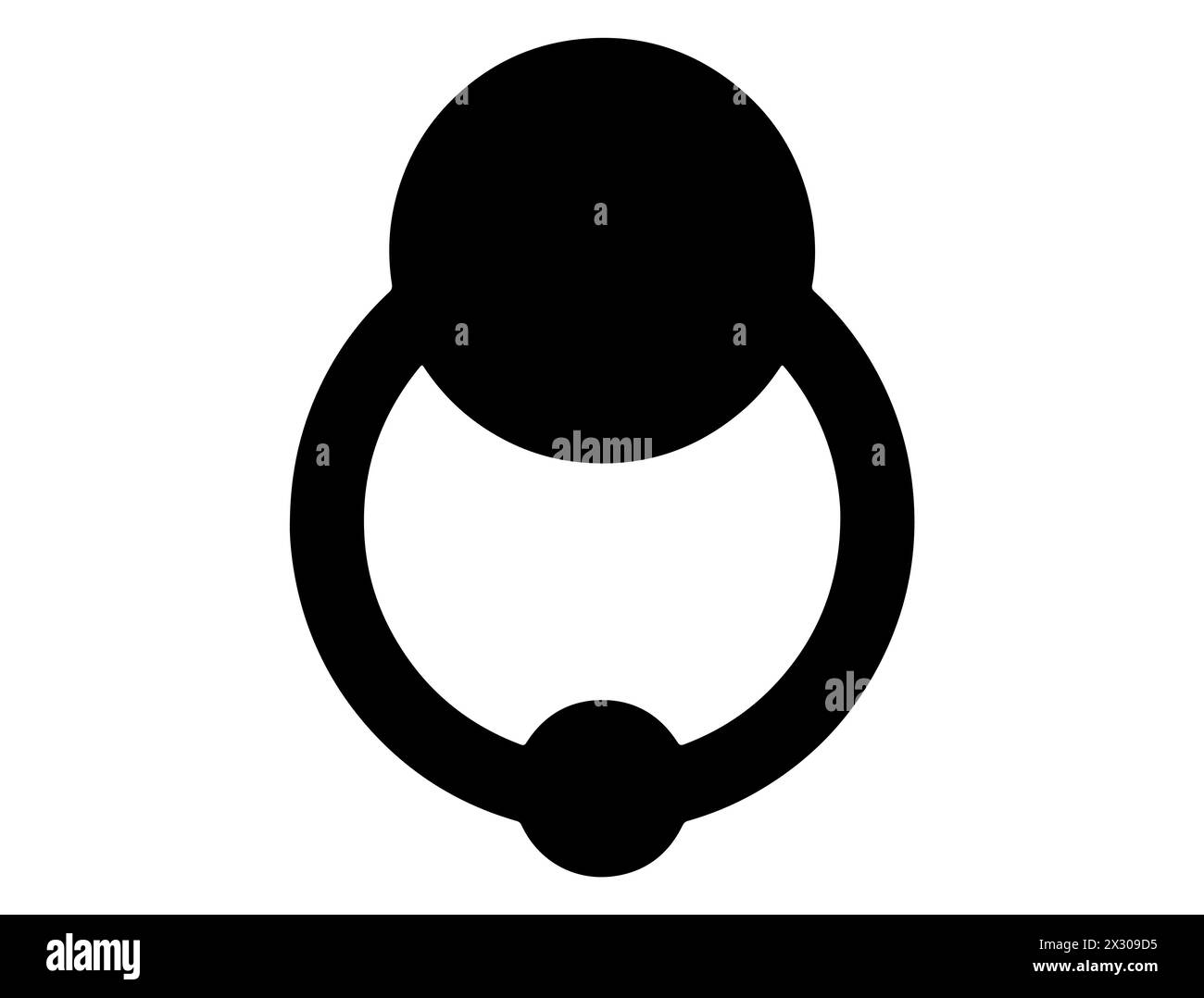 Knocker door handle icon Cut Out Stock Images & Pictures - Alamy
