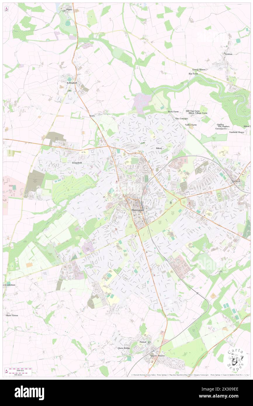 Map of harrogate hi-res stock photography and images - Alamy
