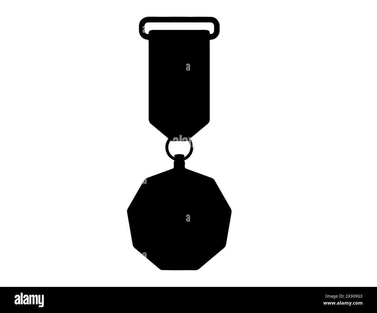 Award medal silhouette vector art Stock Vector Image & Art - Alamy