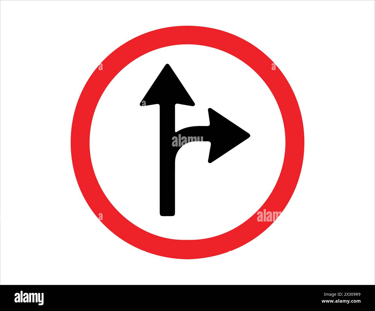 Traffic sign arrow pointing right hi-res stock photography and images ...