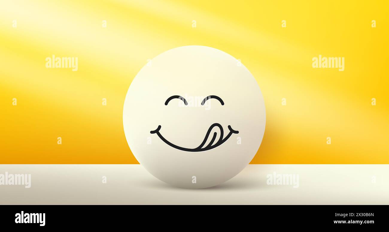 Realistic 3d circle frame product stage background. Yummy smile ...