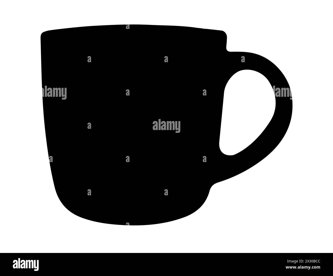Cup silhouette vector art Stock Vector Image & Art - Alamy