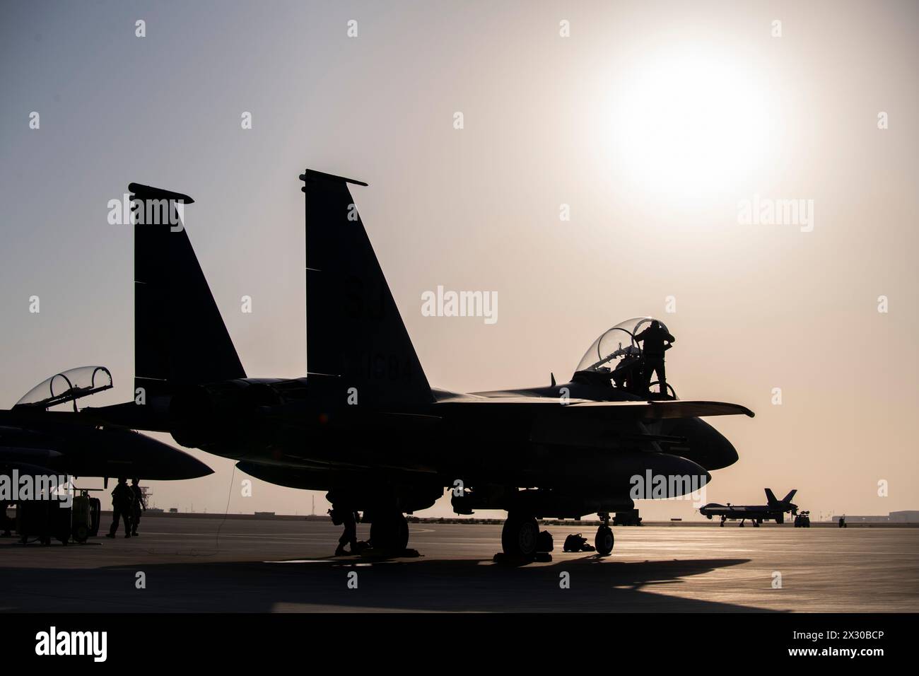 A U.S. Air Force F-15E Strike Eagle pilot and weapons officer, assigned ...