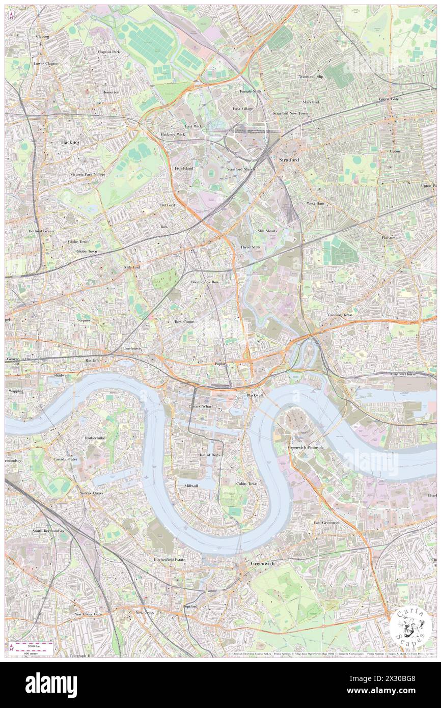 Map of langdon hi-res stock photography and images - Alamy