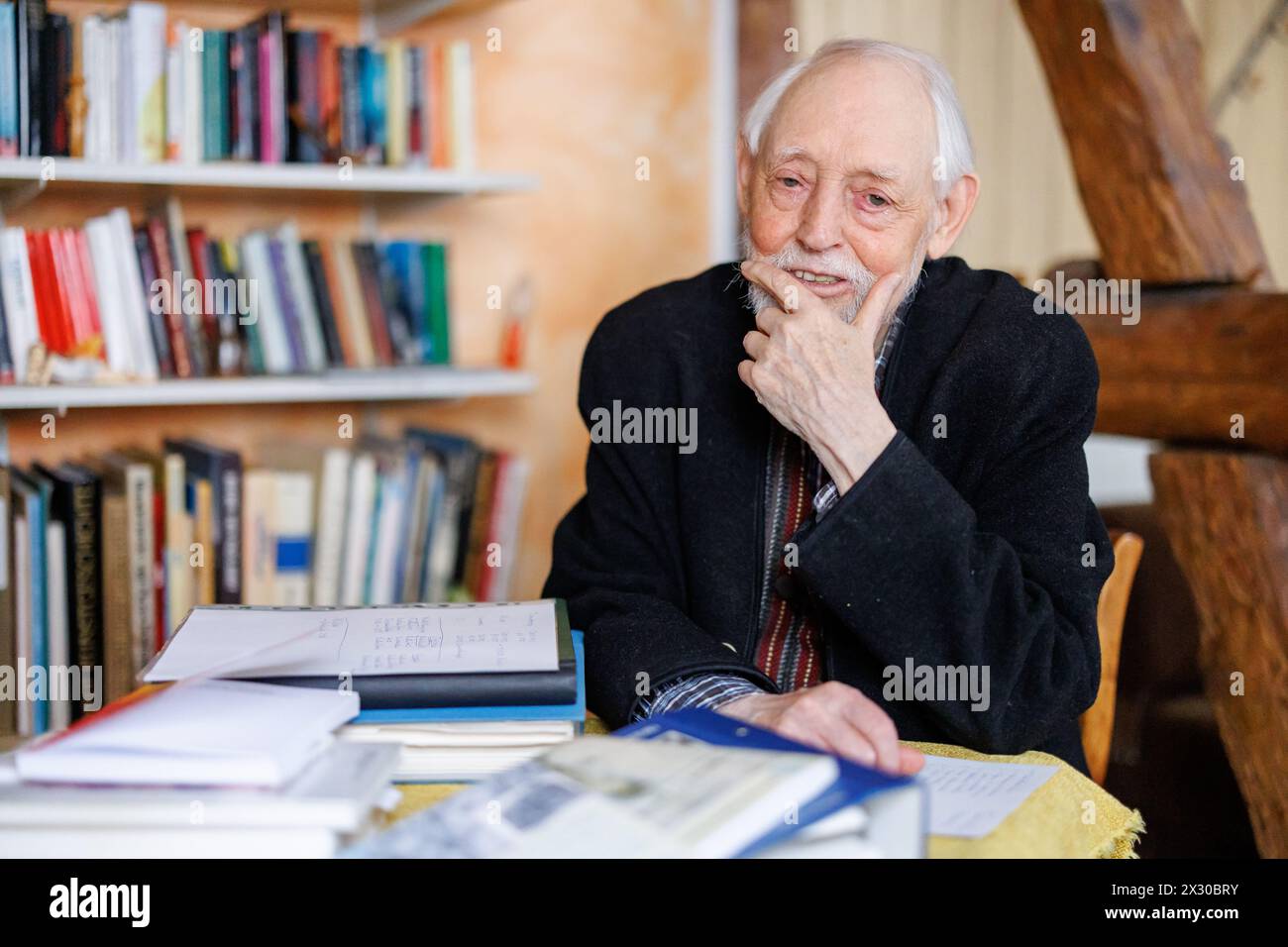 Hersbruck, Germany. 18th Apr, 2024. Klaus Sames, retired gerontologist ...