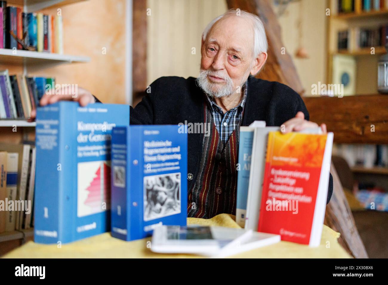Hersbruck, Germany. 18th Apr, 2024. Klaus Sames, retired gerontologist ...