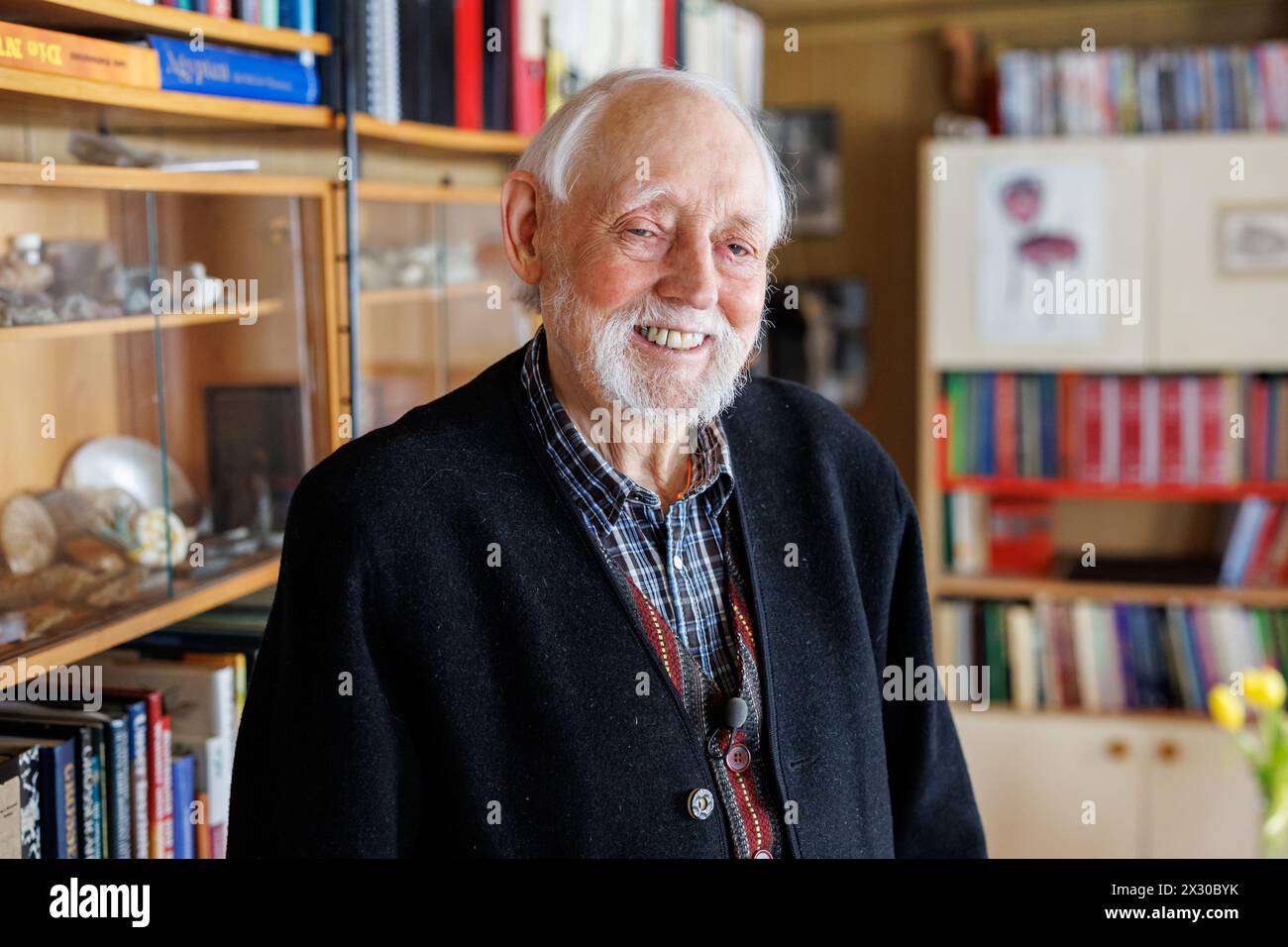 Hersbruck, Germany. 18th Apr, 2024. Klaus Sames, retired gerontologist ...