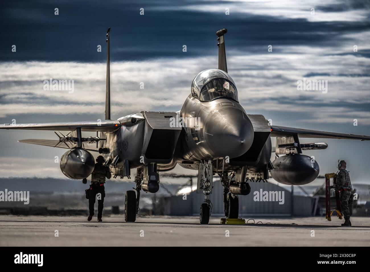 U.S. Air Force maintenance Airmen assigned to the 389th Fighter ...