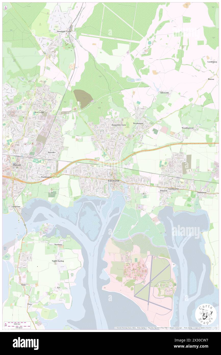 Emsworth map Cut Out Stock Images & Pictures - Alamy