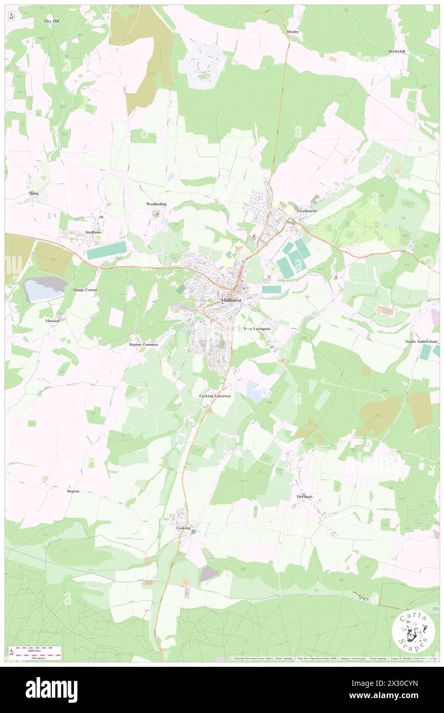 Midhurst map hi-res stock photography and images - Alamy
