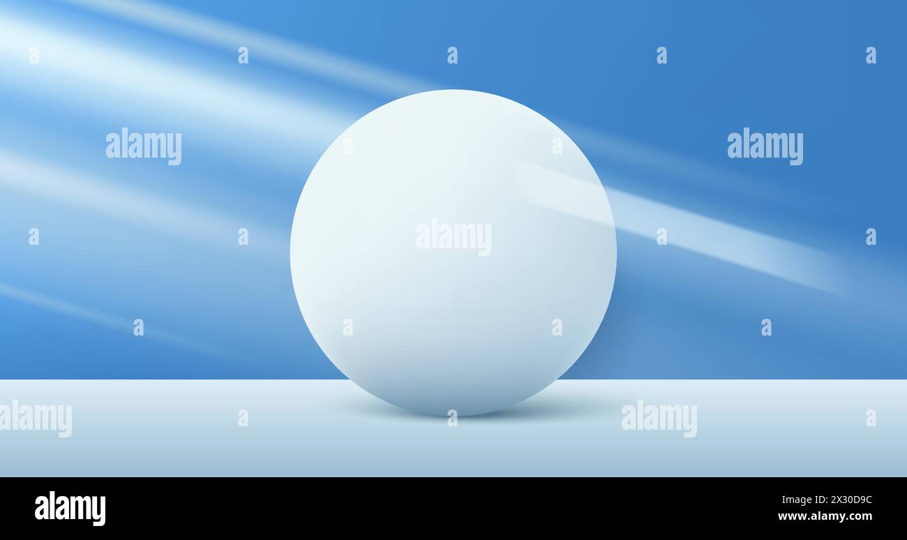 Realistic 3d circle frame product stage background. Abstract geometric ...