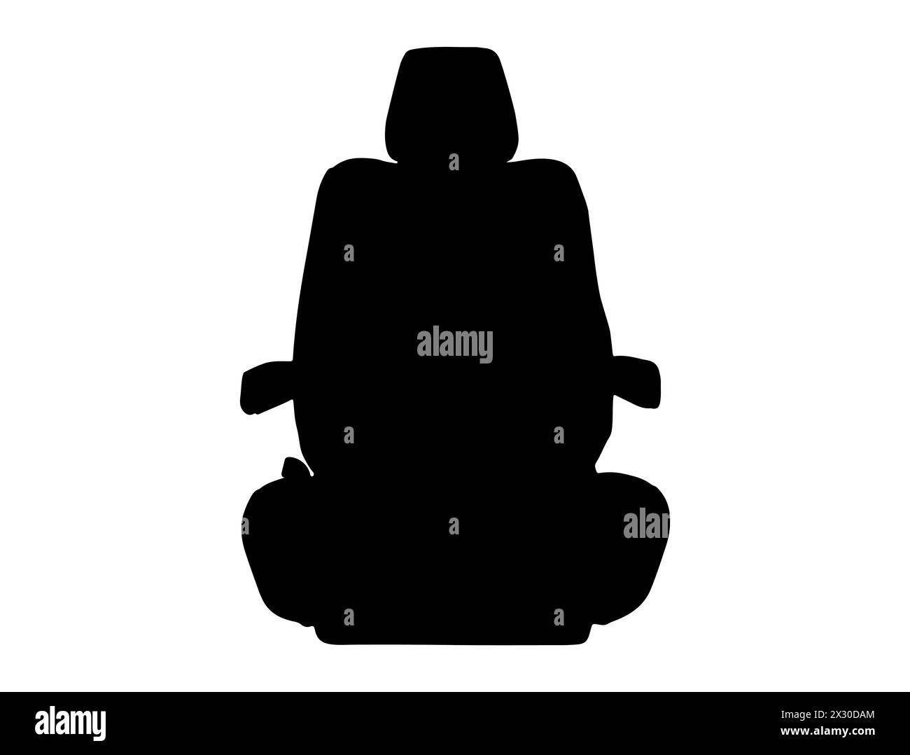 Car seat silhouette vector art Stock Vector Image & Art - Alamy
