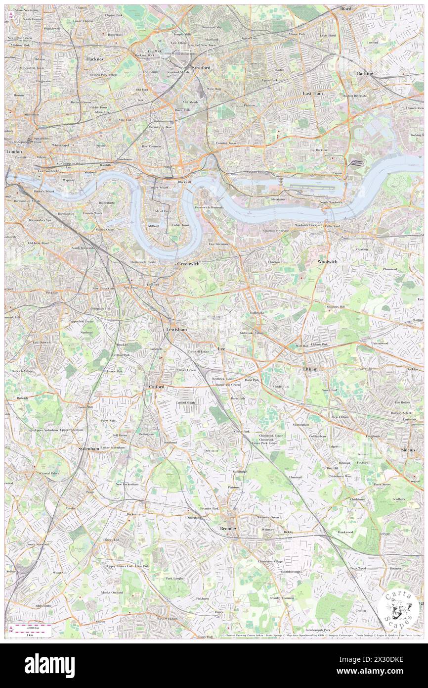 Blackheath london map hi-res stock photography and images - Alamy