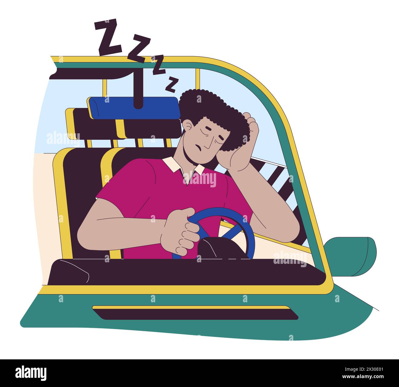 Young hispanic man asleep Cut Out Stock Images & Pictures - Alamy