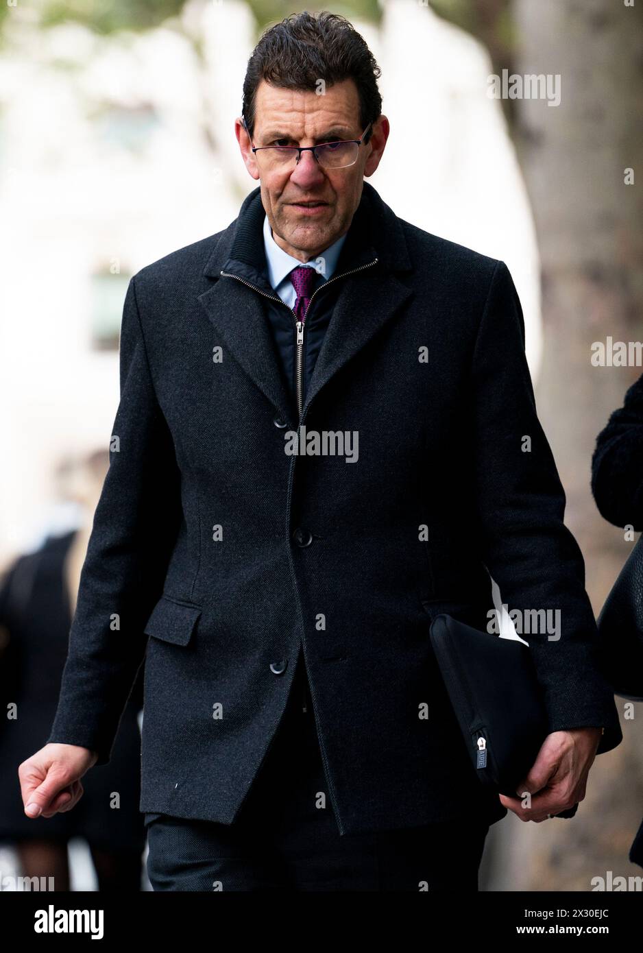 Chris Aujard, former general counsel of Post Office Ltd, arrives to ...