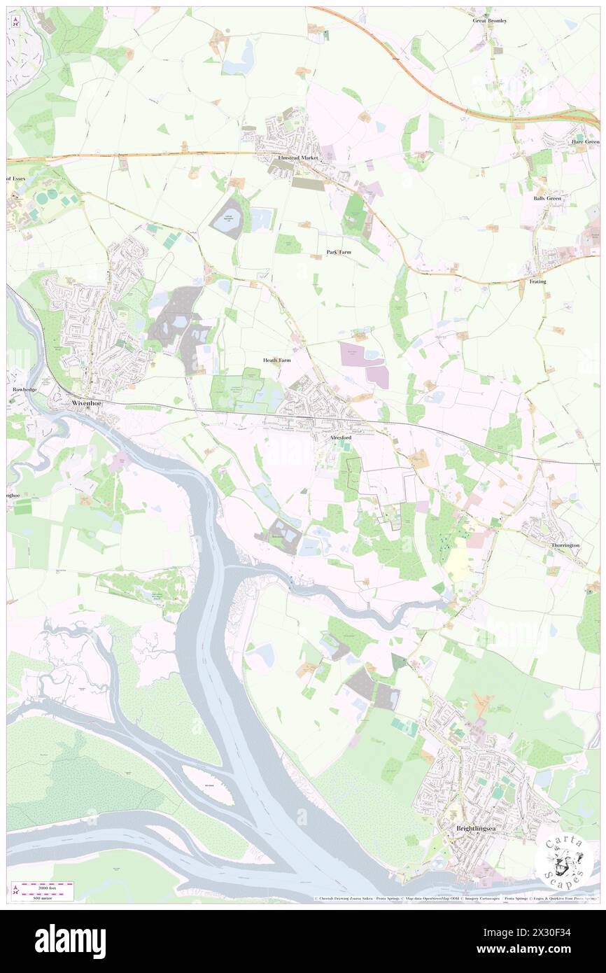 Alresford map hi-res stock photography and images - Alamy