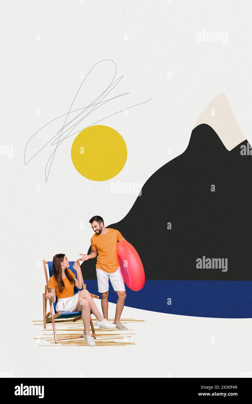 Holiday mood drawing couple sitting hi-res stock photography and images ...