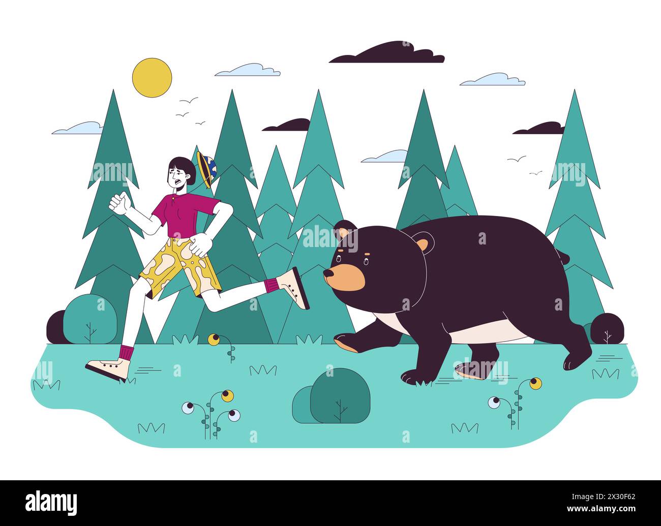 Angry encounter Stock Vector Images - Alamy