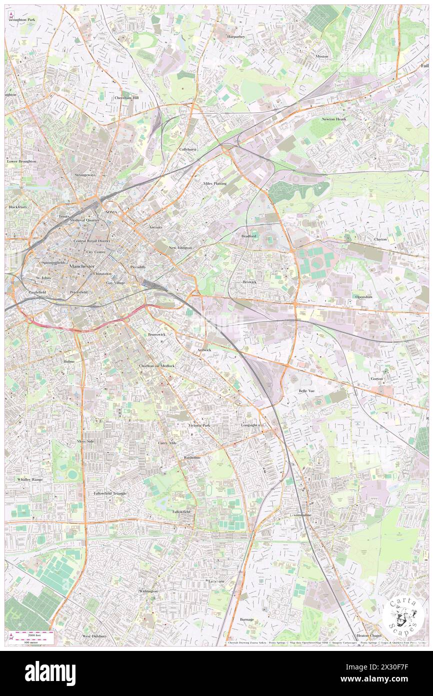Manchester railway map hi-res stock photography and images - Alamy
