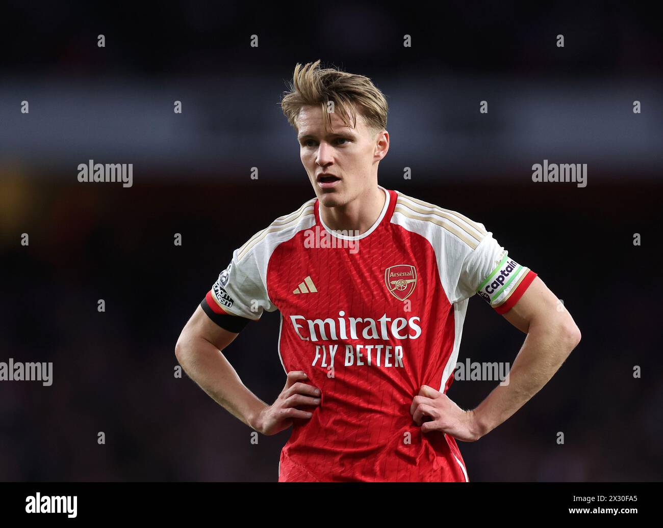 London, UK. 23rd Apr, 2024. Martin Odegaard of Arsenal during the ...