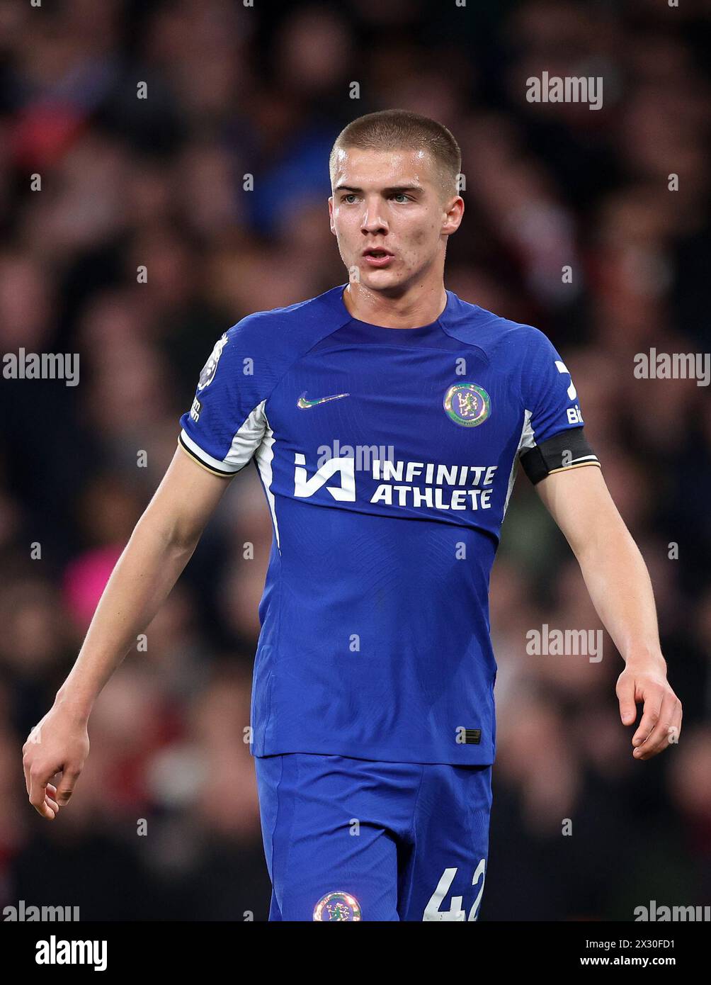 London, UK. 23rd Apr, 2024. Alfie Gilchrist of Chelsea during the ...