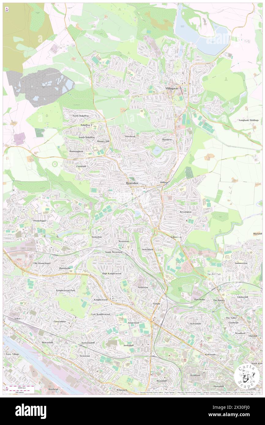 Bearsden map hi-res stock photography and images - Alamy