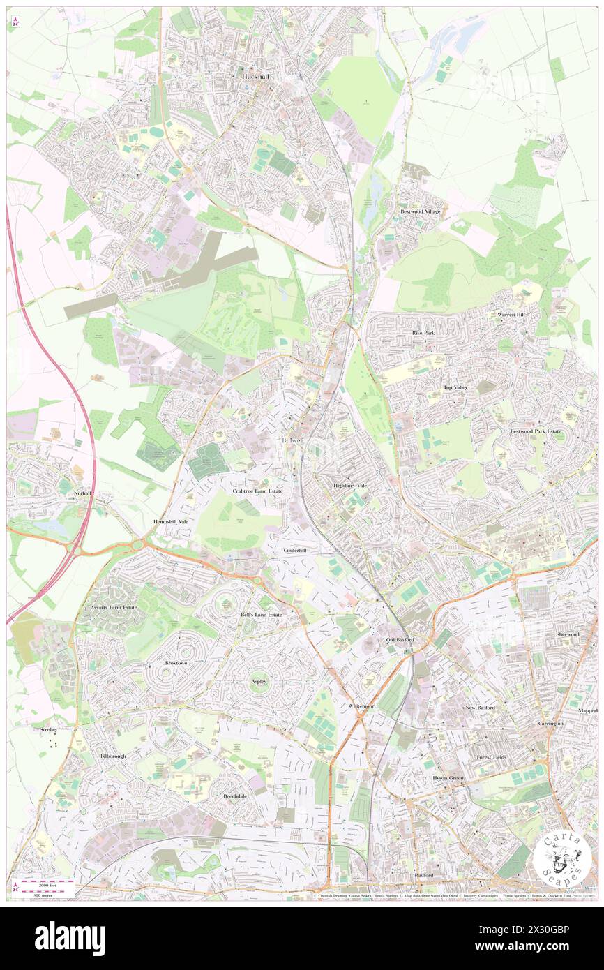 Maps of nottingham hi-res stock photography and images - Alamy