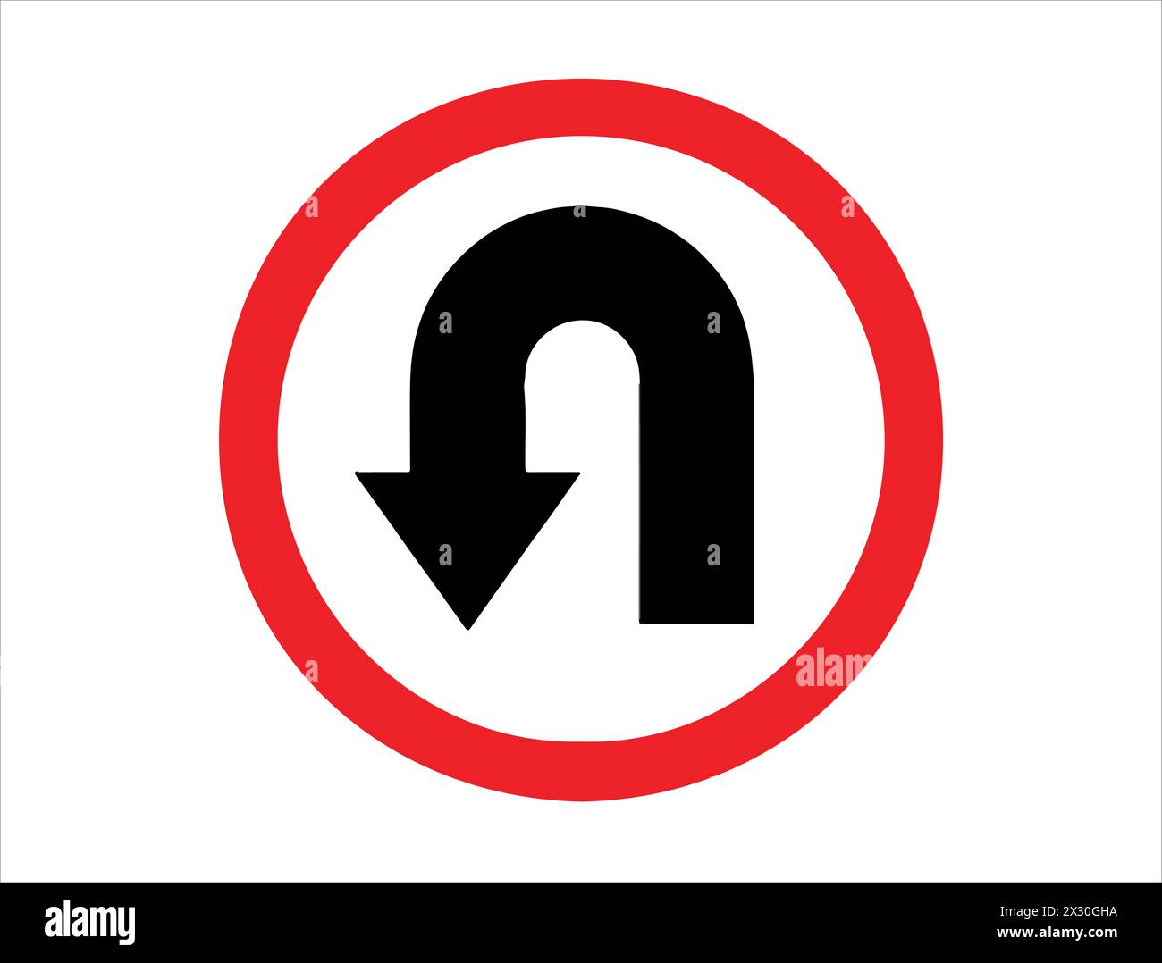 U Turn Sign Vector Art Stock Vector Image Art Alamy U Turn Sign Vector Art Stock Vector Image Art Alamy
