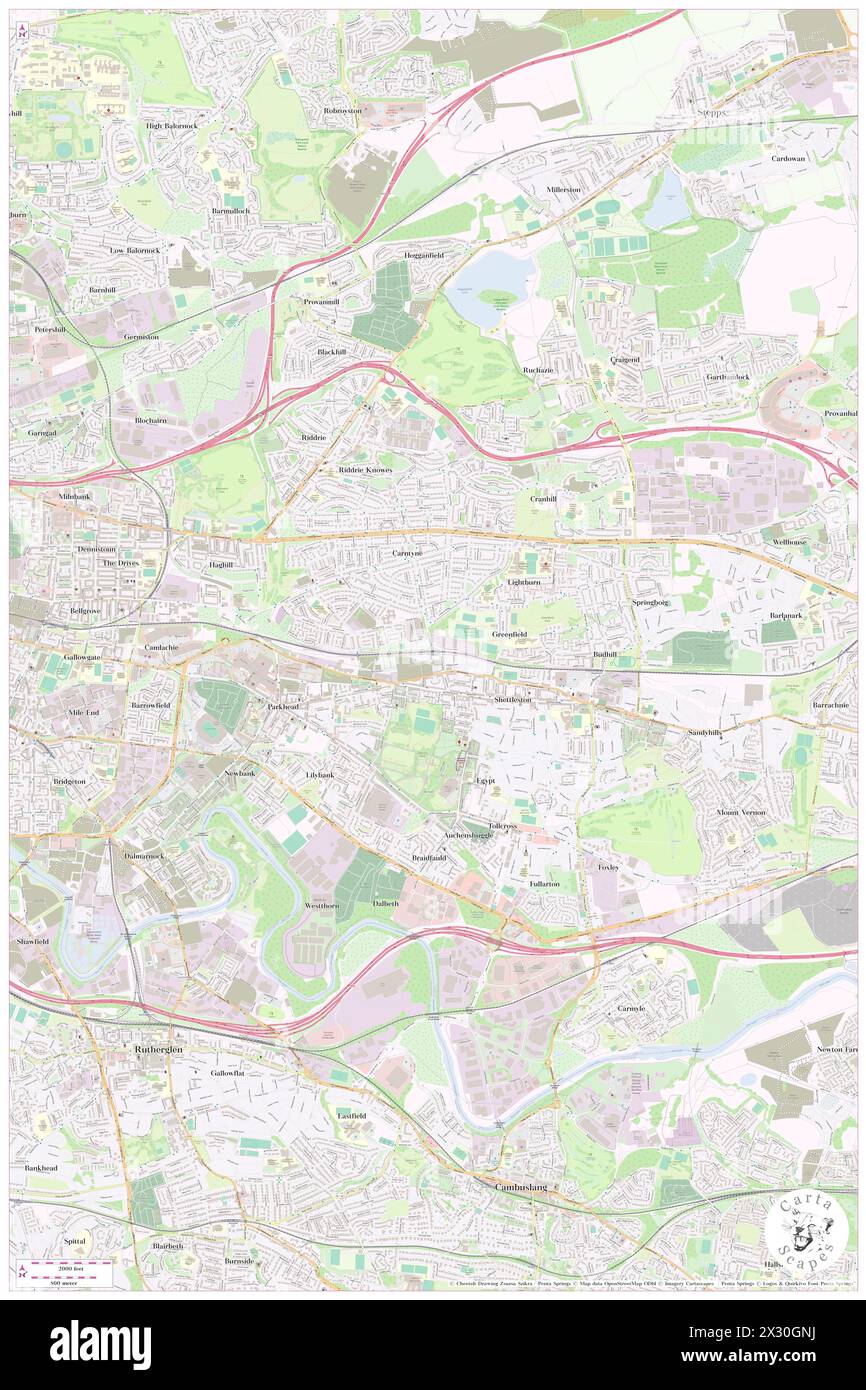 Carntyne Railway Station, Glasgow City, GB, United Kingdom, Scotland, N ...