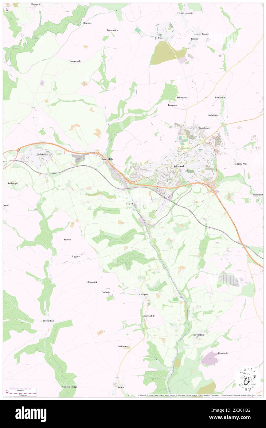 Coombe Junction Halt Railway Station, Cornwall, GB, United Kingdom ...