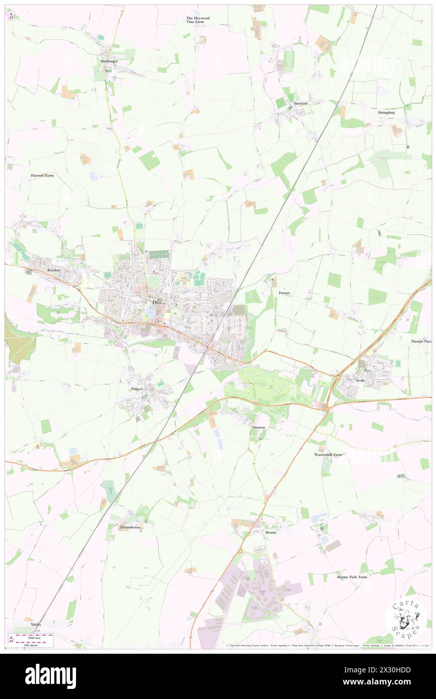 Diss map hi-res stock photography and images - Alamy