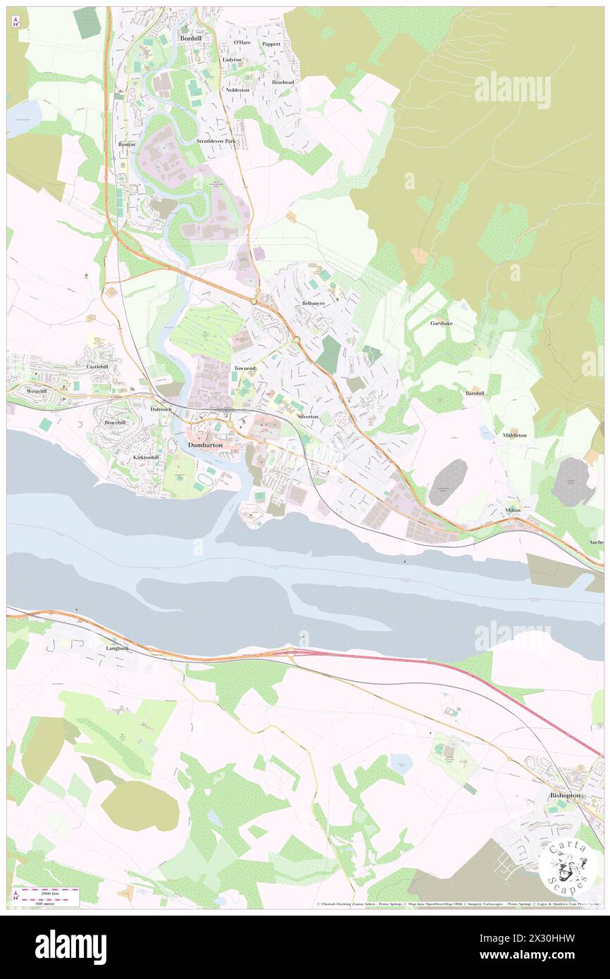Map of dumbarton hi-res stock photography and images - Alamy