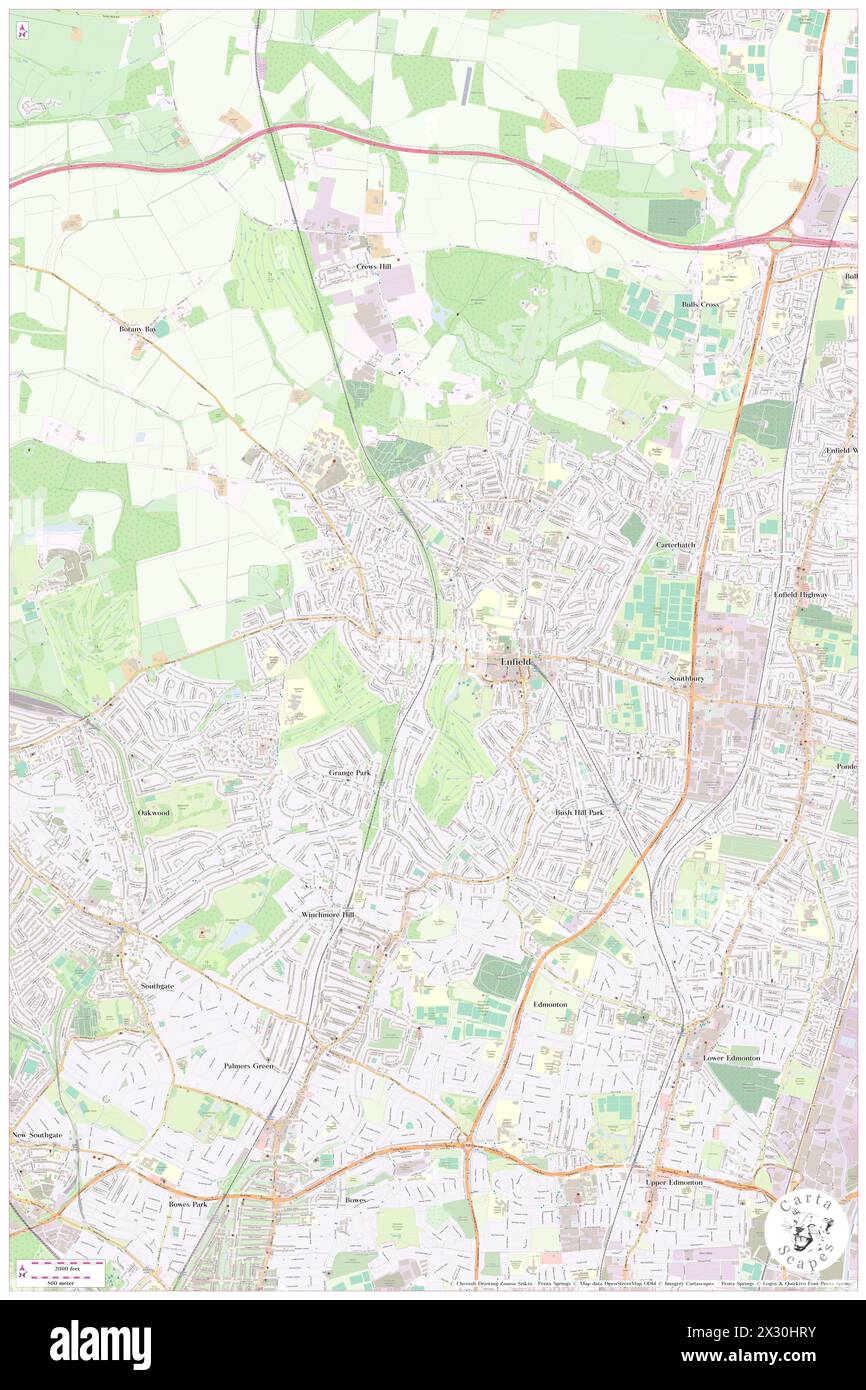 Map of enfield chase hi-res stock photography and images - Alamy