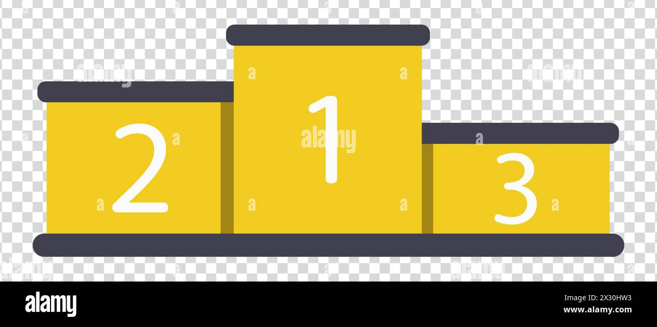 Podium for first second and third places, sport, competition ...