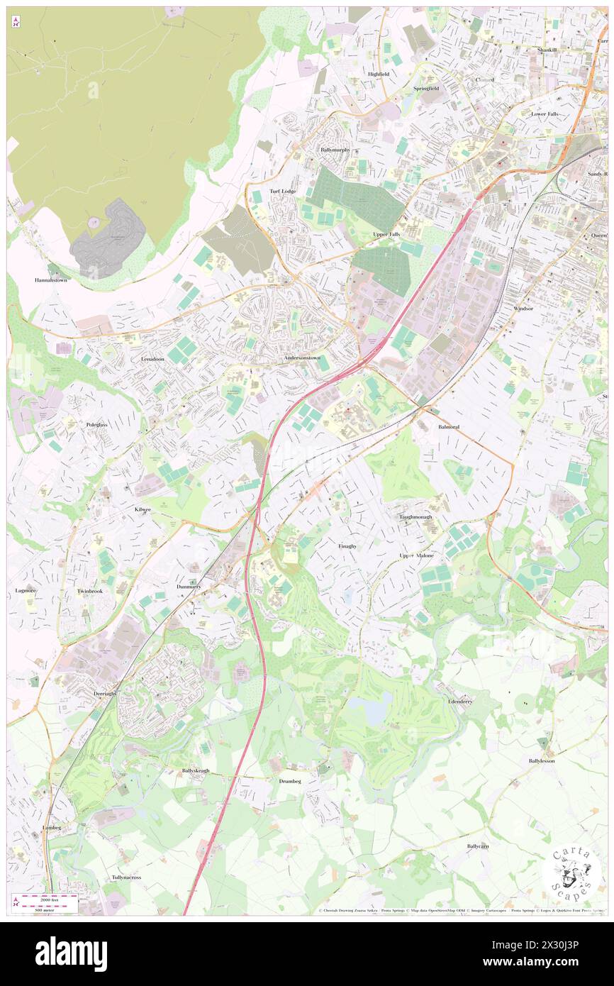 Ireland railway map hi-res stock photography and images - Alamy