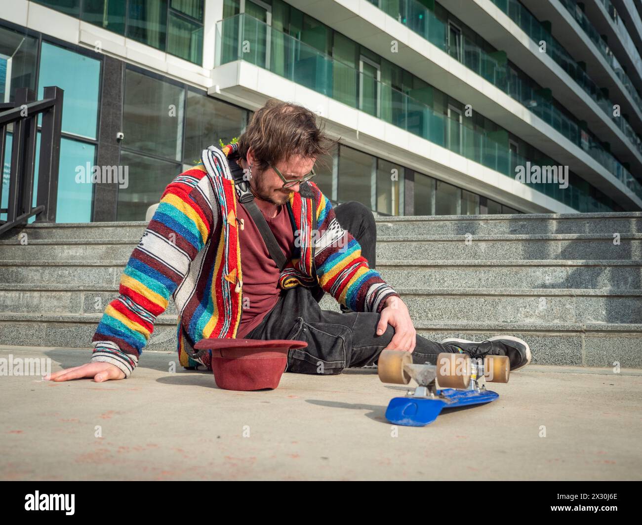 Man fall down stairs hi-res stock photography and images - Alamy