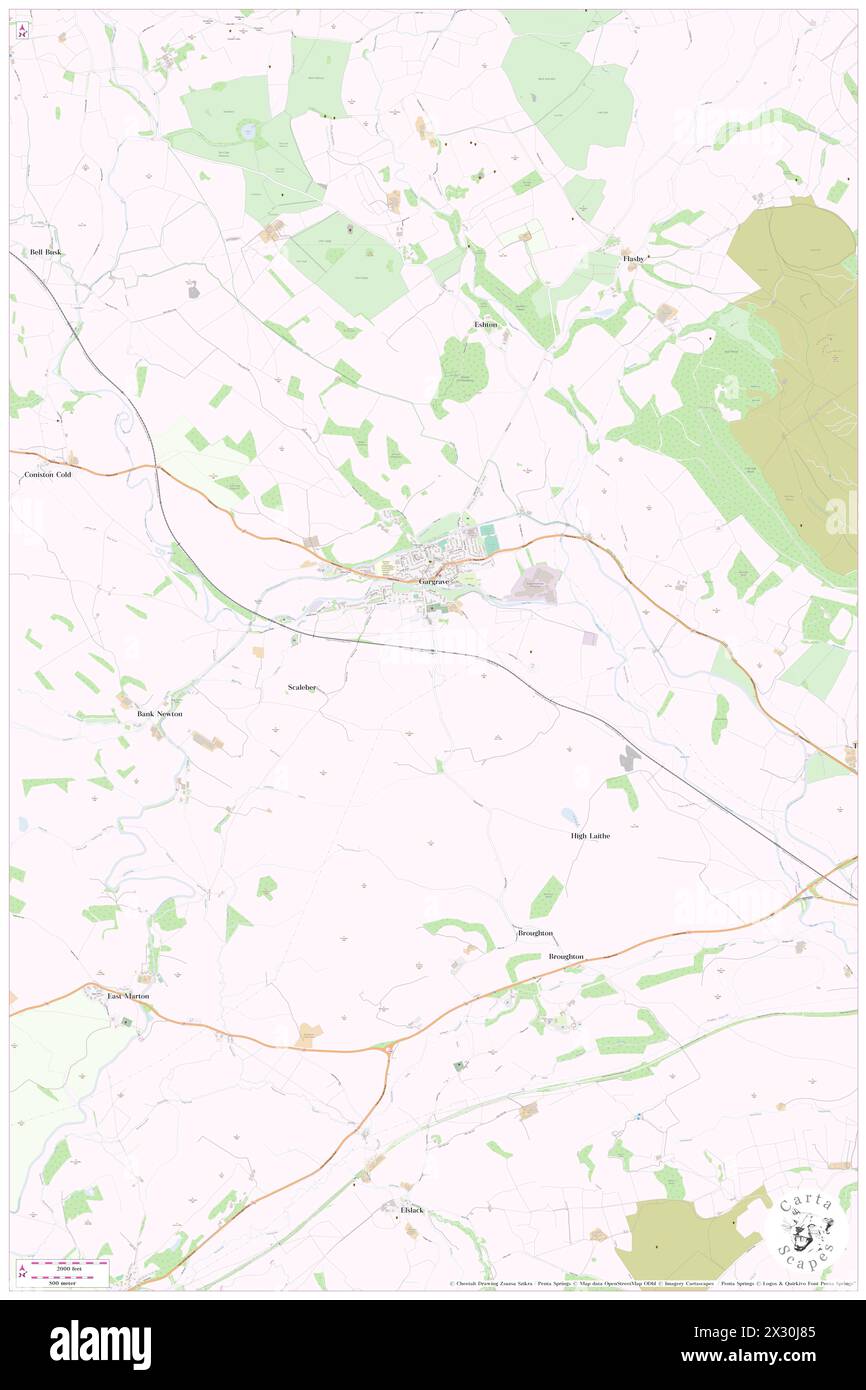 Gargrave map hi-res stock photography and images - Alamy