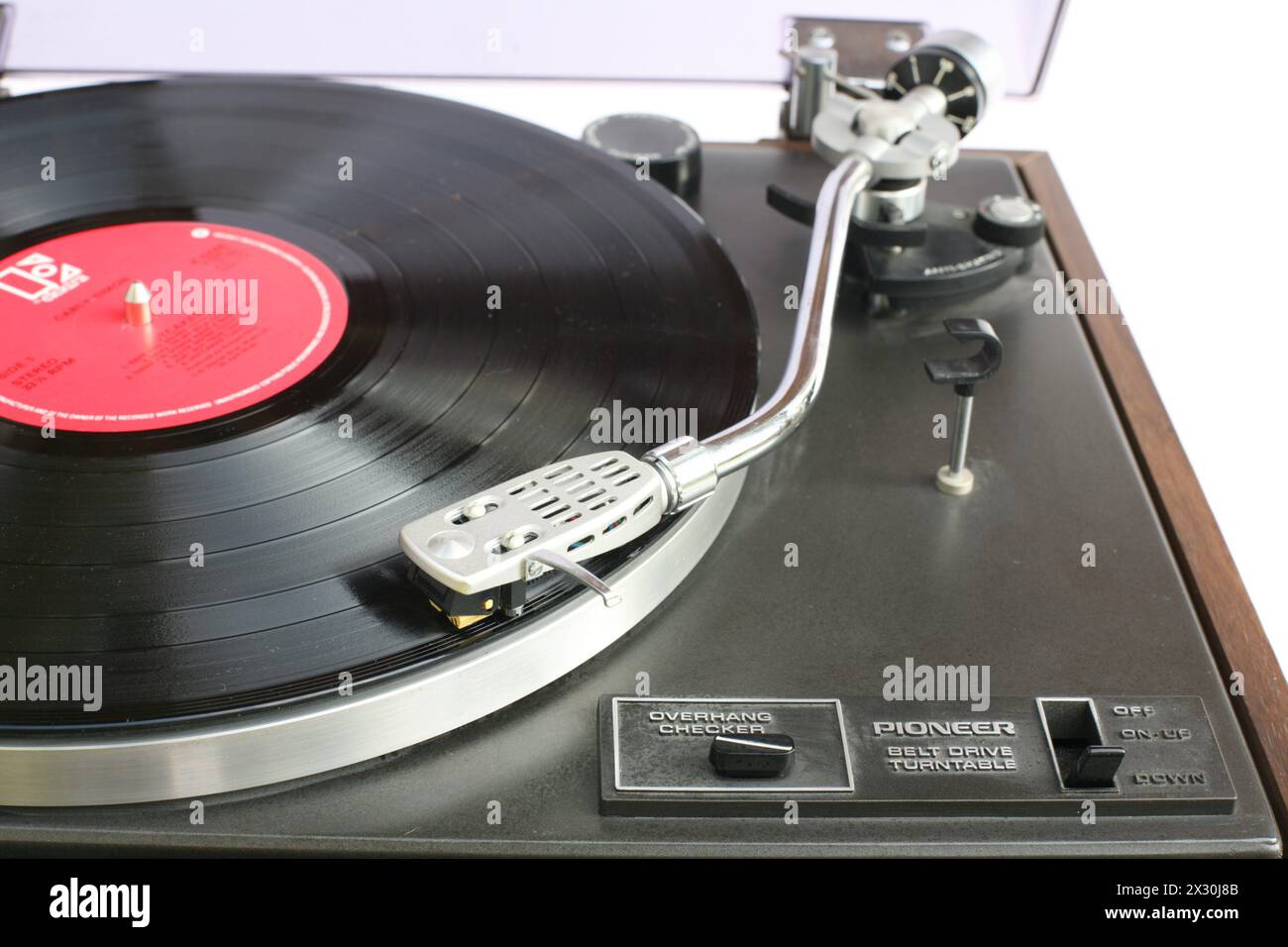 Pioneer vinyl record deck player Stock Photo - Alamy