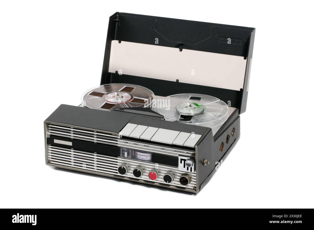 classic german radio reporter tape recorder Stock Photo - Alamy