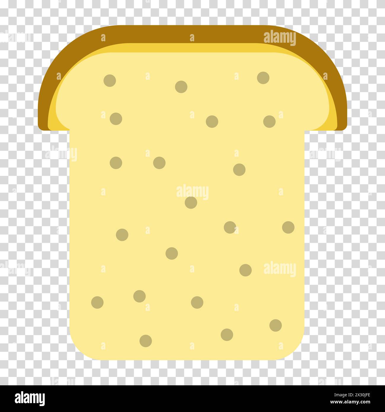 A loaf of bread with seeds in a section, nutritious food, carbohydrates ...